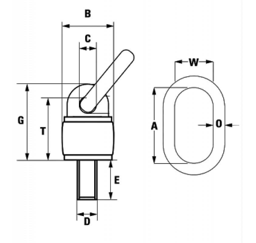 GT Grade 80 Swivel Eye Bolt with Ring | Lifting Gear Direct | Buy ...