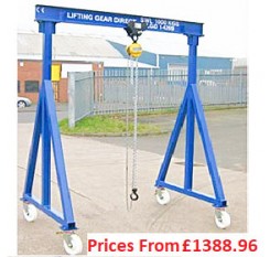 Lifting Gantry Systems | A Frame Gantry from £951.37| Lifting Gear Direct