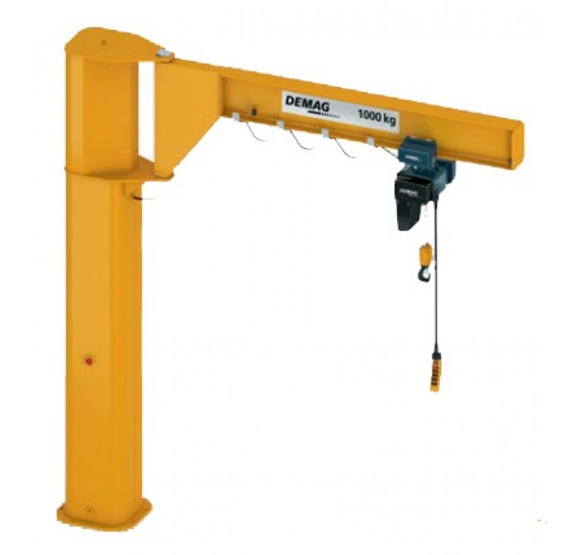 Low Headroom I Beam Pillar Swing Jib Crane | Jib Cranes | Lifting Gear ...
