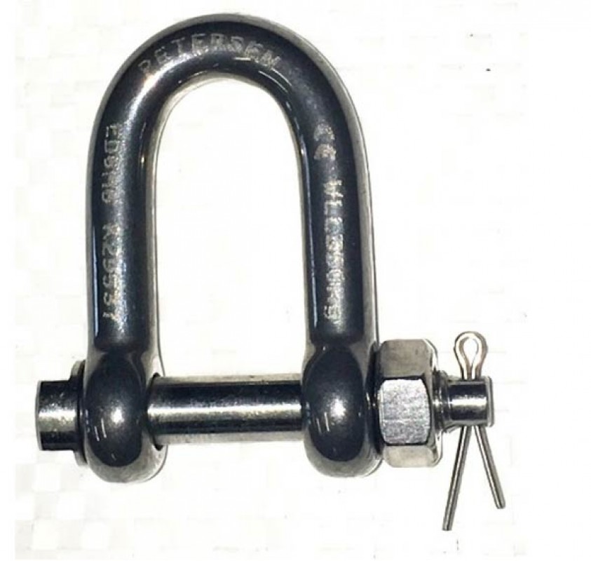 Stainless Steel Lifting Shackles - Dee with Safety Bolt | Buy Shackles ...