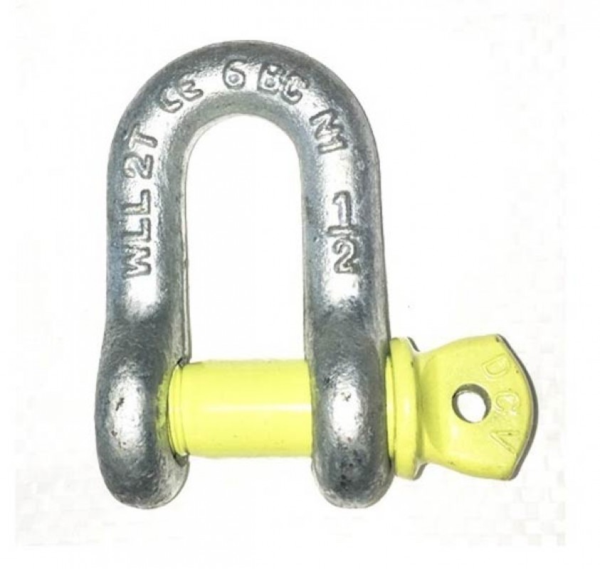 Yellow Pin Alloy D Shackles | Shackles | Lifting Gear Direct