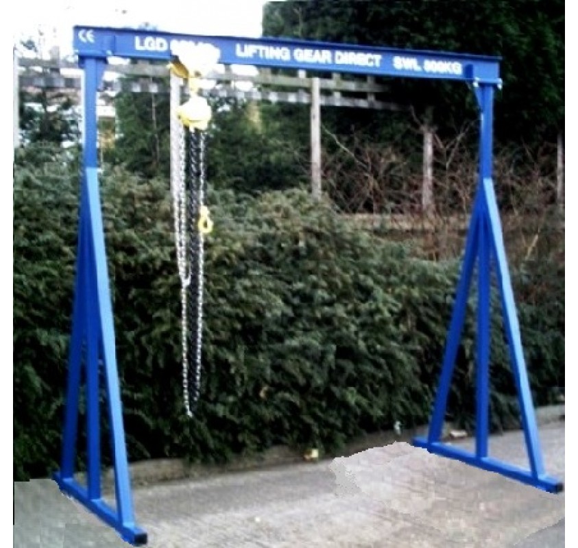 3000KG A Frame Lifting Gantry with 3MTR Under beam x 4MTR Span