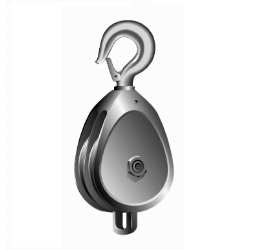 Double Sheave Block with Safety Hook | Lifting Gear Direct