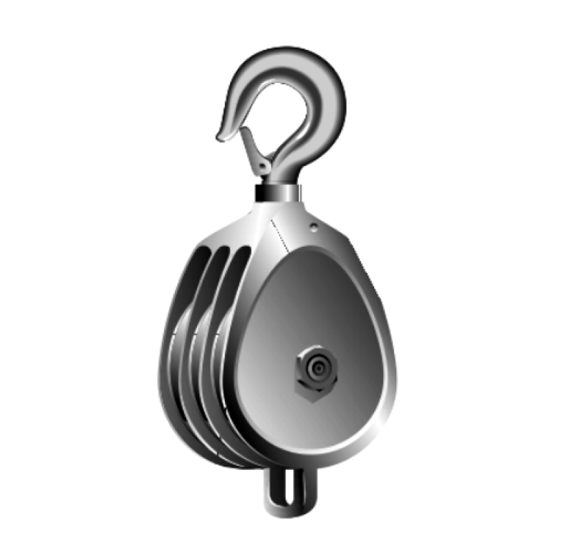 Triple Sheave Block with Safety Hook | Snatch Block | Lifting Gear Direct