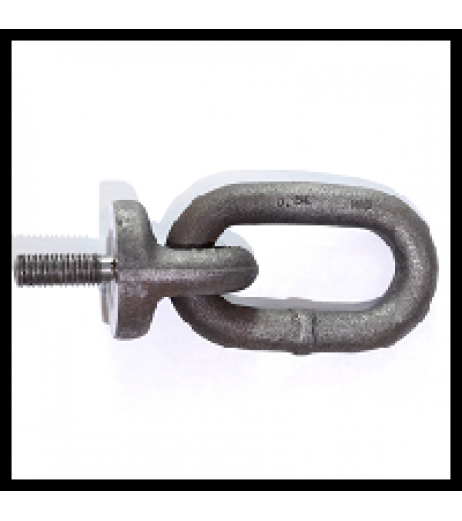 Collared Eye Bolt with Oval Link - Metric Thread | Lifting Gear Direct