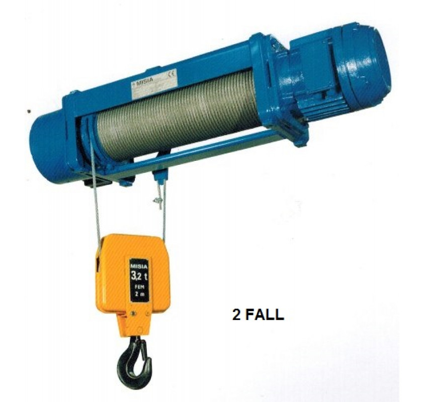 Foot Mounted Wire Rope Hoist - Misia XM | Lifting Gear Direct