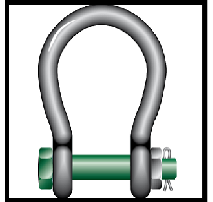 Green Pin Wide Mouth Shackles | Buy Lifting Shackles at Best Prices