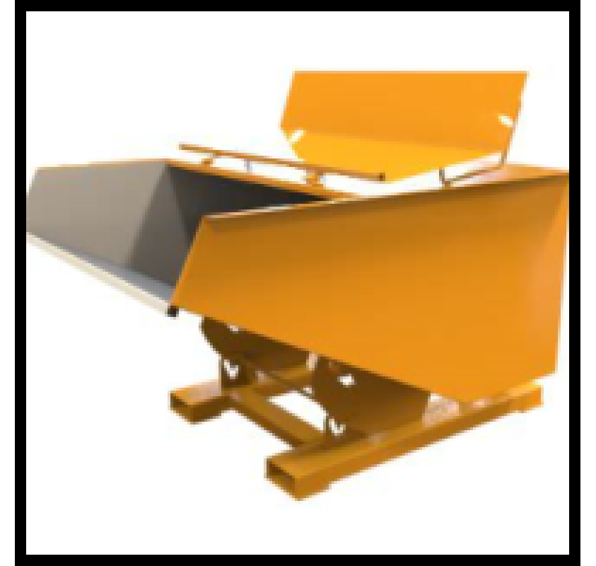Lidded Tipping Skip Contact RFS-L | Buy Tipping Skips | Lifting Gear Direct