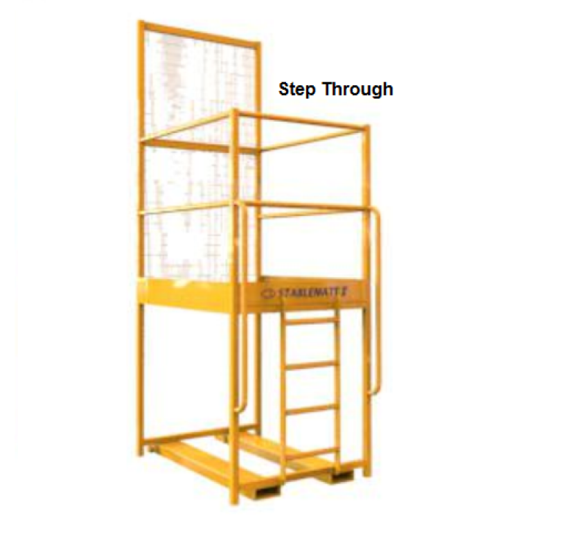 Raised Height Forklift safety Cage Contact WP | Height safety | Lifting ...