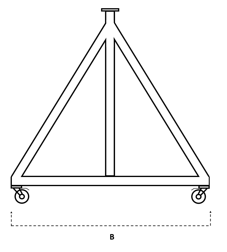 2000KG Mobile A Frame Gantry Crane | 2 Tonne A Frame Gantry - Lifting ...